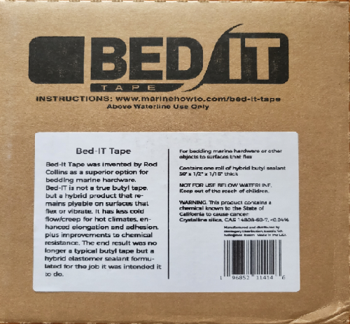Butyl Tape - marine bedding tape Bed it Tape - Neptune's Gear Ltd